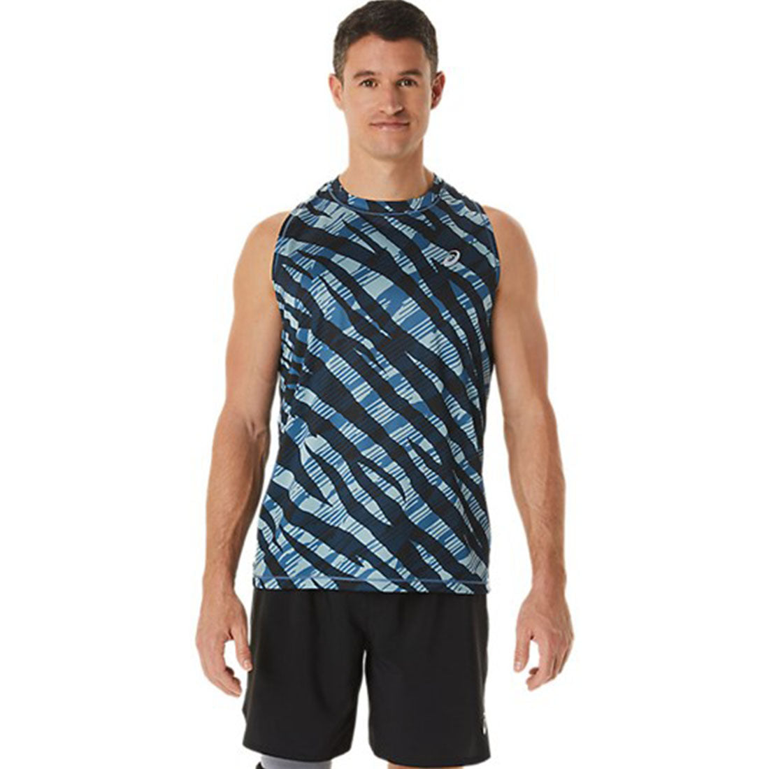 ASICS RUNNING WILD CAMO MEN'S SINGLET BLUE CAMO – Al-Ikhsan Sports