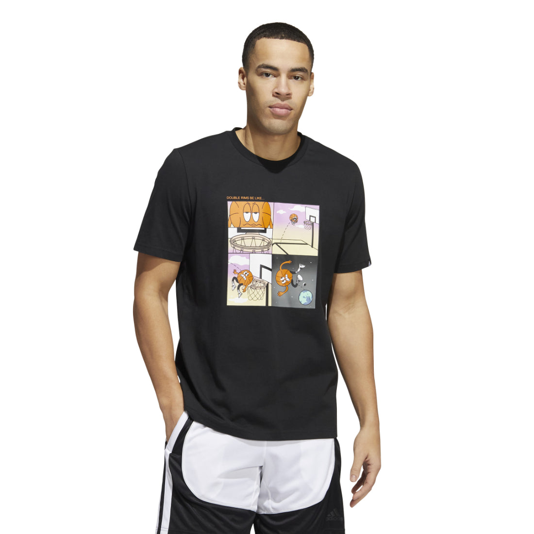 ADIDAS DOUBLE RIMS MEN'S TEE BLACK – Al-Ikhsan Sports